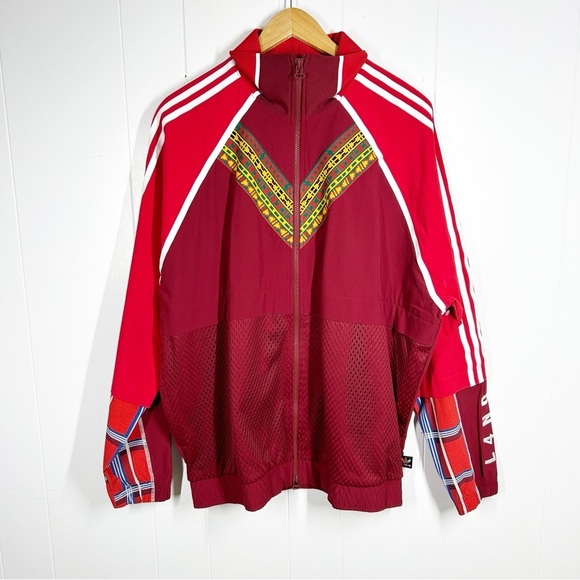 adidas | Jackets & Coats | Nwt Adidas X Pharrell Williams Red Patterned ...